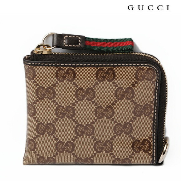 Gucci | Bags | Gucci Coin Case Crystal Gg Beige Brown | Poshmark